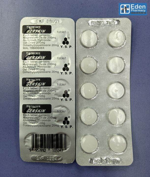 Y.S.P. YSP Homecare Gerskin Tablet ( 2 x 10's ) | Lazada