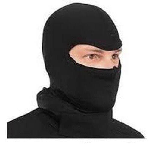 Masker Buff Ninja Full Face Spandex Hitam Polos | Lazada Indonesia