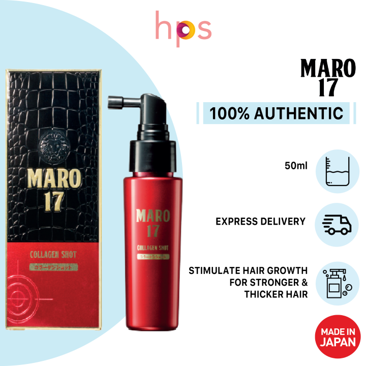 [ Imported from Japan ] MARO17 COLLAGEN SHOT 50ML FOR HAIR GROWTH THINNING MADE IN JAPAN MARO ...