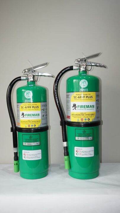 FIREMANถังดับเพลิงชนิดชนิดเคมีสูตรน้ำ SC-AFFF PLUS ขนาด 10 ปอนด์ แถมชุดติดตั้ง (ขายึด,พุก,น็อต ...