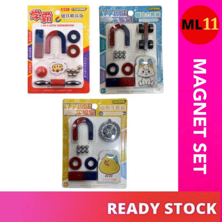 Kids Educational Magnet Set With Bar Ring U-shaped Compass Magnets ...