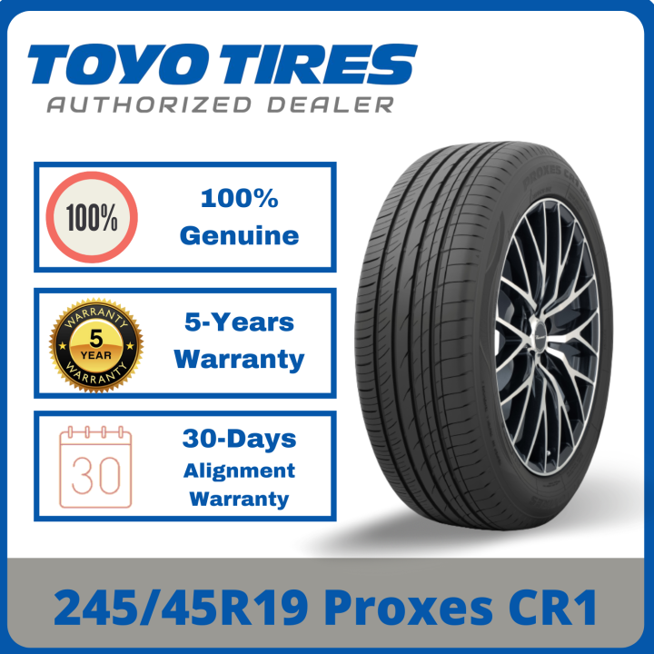 245/45R19 Toyo Tires Proxes CR1 *Year 2022 | Lazada