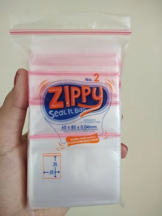 ZIPPY Seal it Transparent Bag (100pcs) #2 | Lazada PH