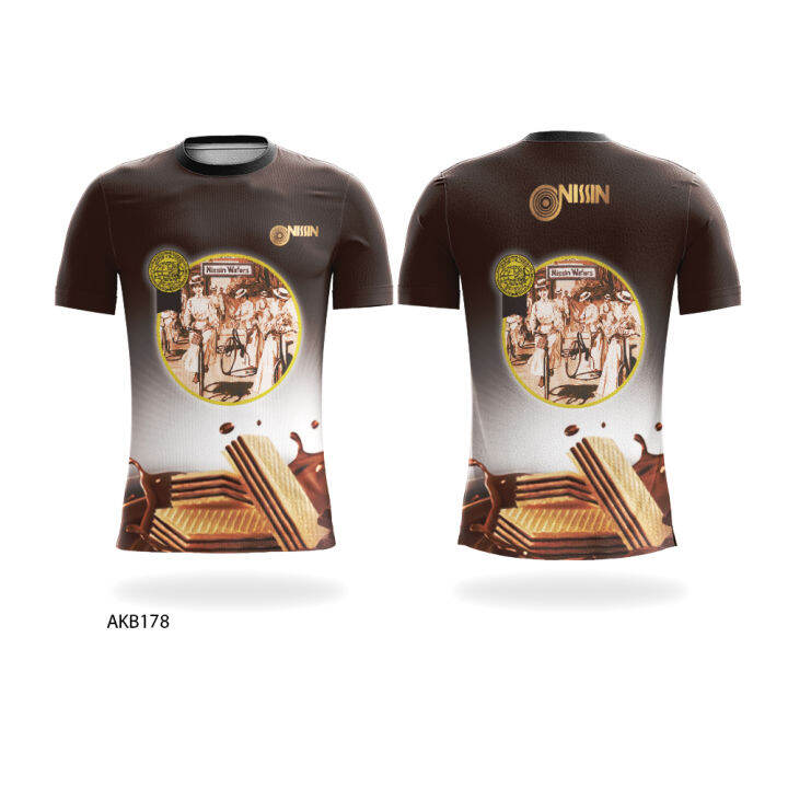 Kaos Baju Jersey Custom desain Lucu Roti Nissin Waffer Premium Sepeda ...