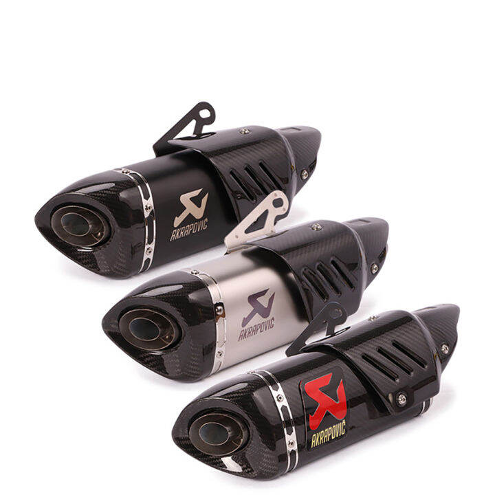 51mm Motorcycle Exhaust Muffler Evo Carbon Fiber Exhaust Pipe CNC Aluminium Alloy Carbon Fiber ...