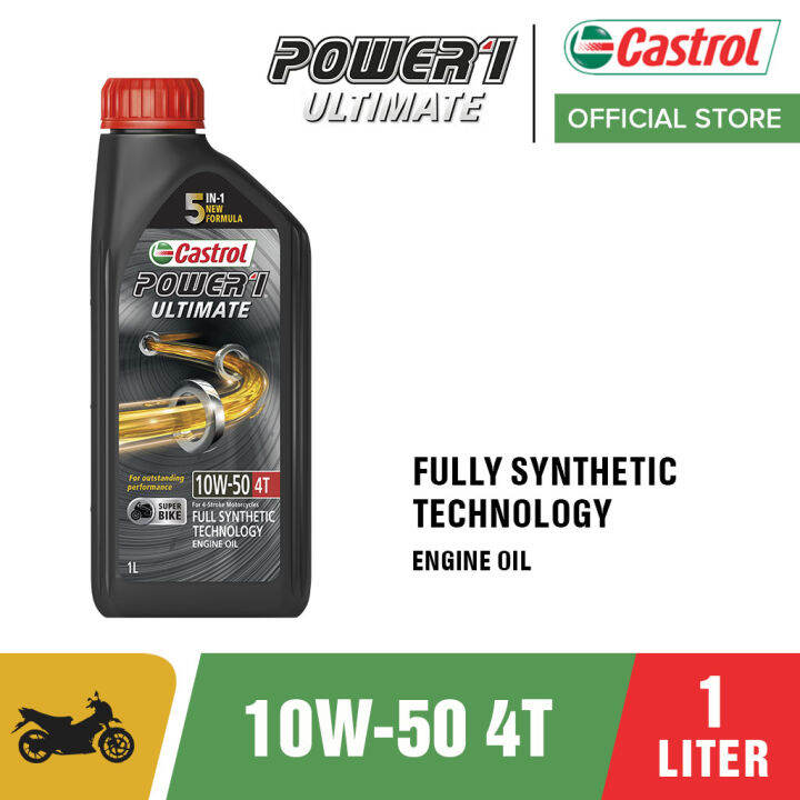 Castrol POWER1 Ultimate 4T Super Bike 10W-50 Engine Oil 1L | Lazada PH