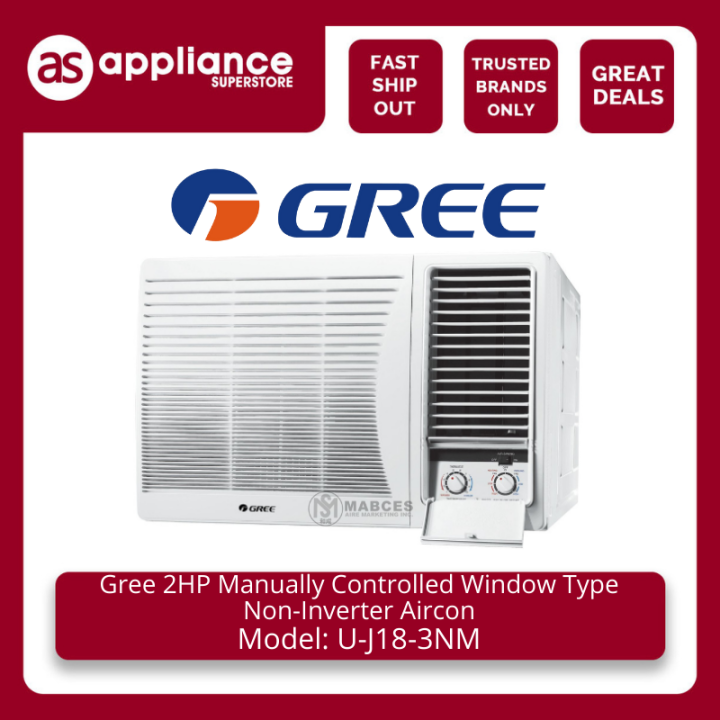 Gree 2HP Manually Controlled Window Type Non-Inverter Aircon U-J18-3NM ...