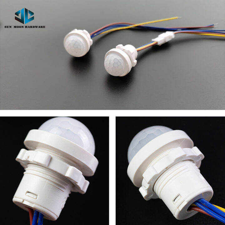 Infrared Motion Sensor Switch PIR Motion Sensor Detector Smart Switch with Wires Electrical ...