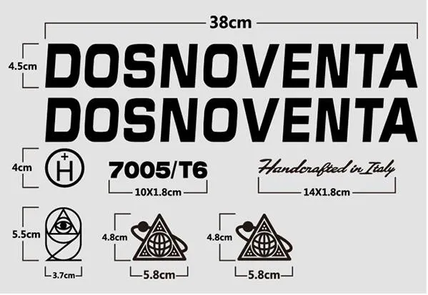 DOSNOVENTA custom sticker for big road bike frame decals | Lazada PH