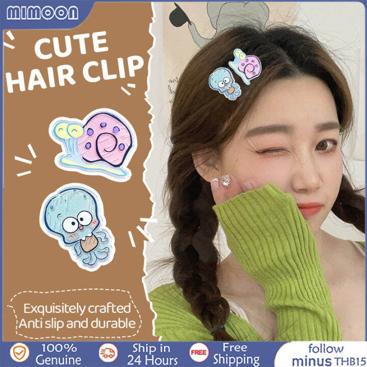 กิ๊บติดผมหน้าม้า,อะคริลิค,ลายการ์ตูนอนิเมะน่ารัก เครื่องประดับผม,สําหรับเด็ก MIMOON | Lazada.co.th