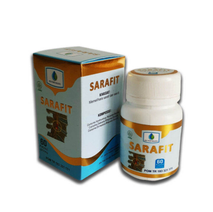 Sarafit Obat Herbal Saraf Kejepit Persendian dan Tulang 60Kapsul 30Gram ...