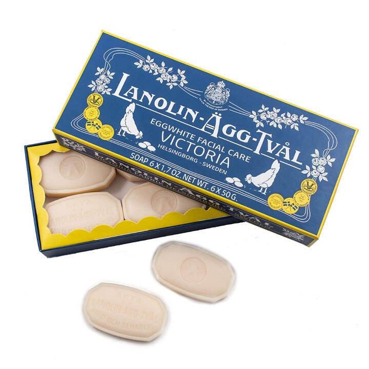 Victoria Soaps Lanolin Agg Tval Egg White Facial Care Soap for Women ...