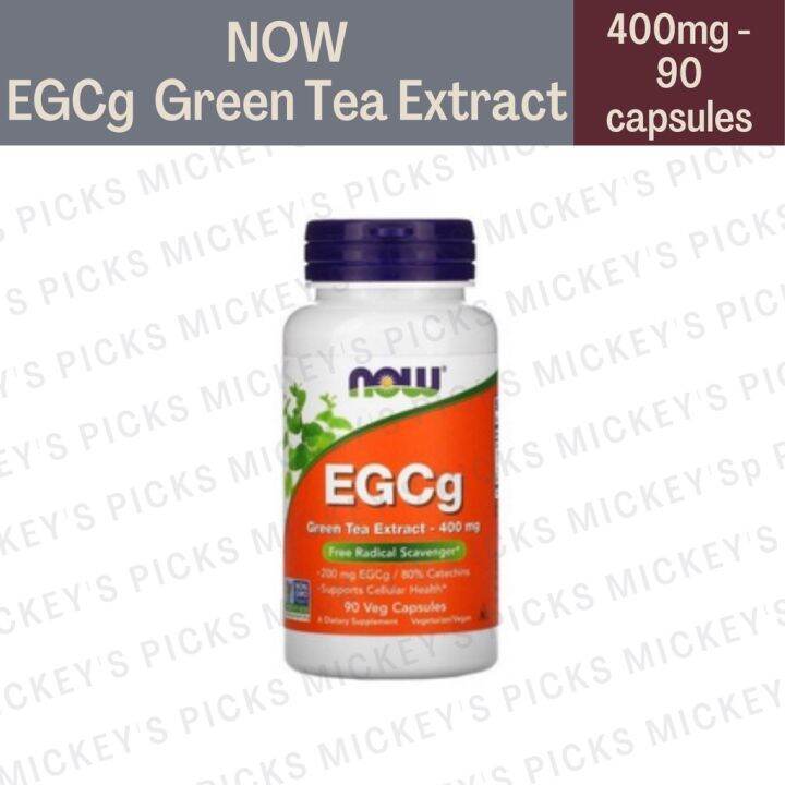 NOW, EGCg, Green Tea Extract, 400 mg, 90 Veg Capsules | Lazada PH