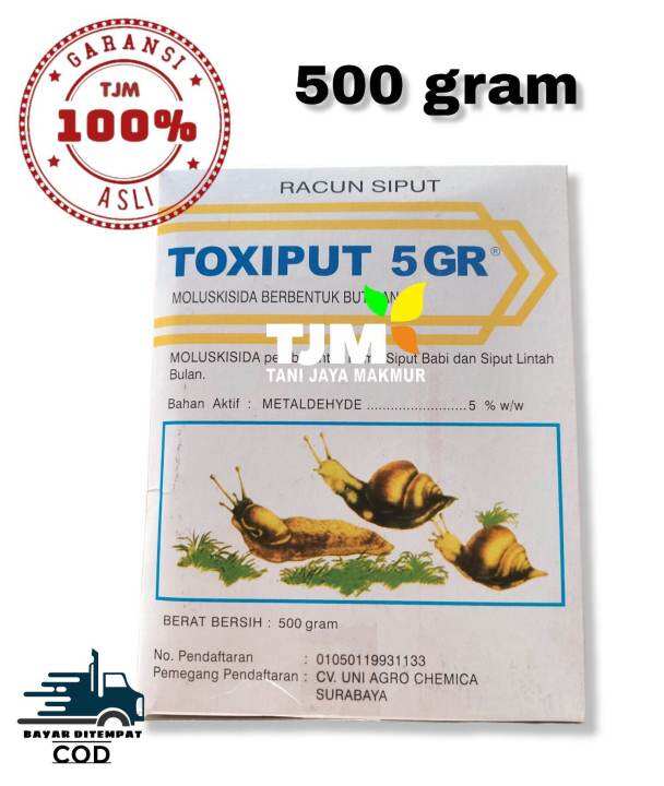 TOXIPUT 5GR ISI 500 GRAM insektisida moluskisida racun siput toksiput ...