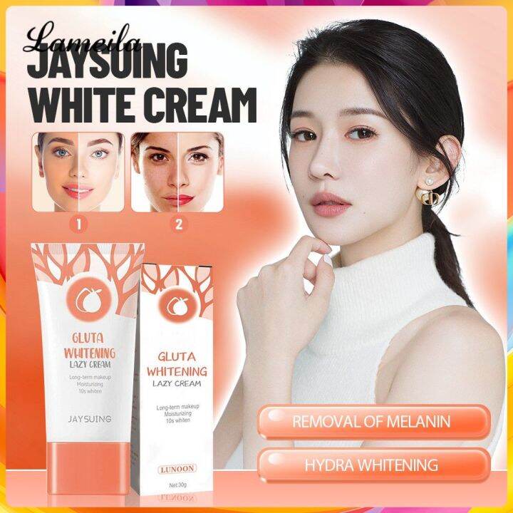 LAMEILA Whitening Cream Facial Cream Concealer Gluta Whitening Lazy ...