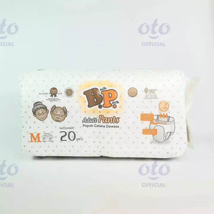 BP Diapers Adult Pants / Popok Dewasa model Celana, ukuran M isi 20 pcs ...