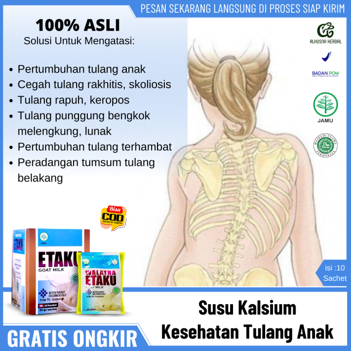 WALATRA ETAKU Susu Tinggi Kalsium Cocok Untuk Pertumbuhan Tulang Anak ...