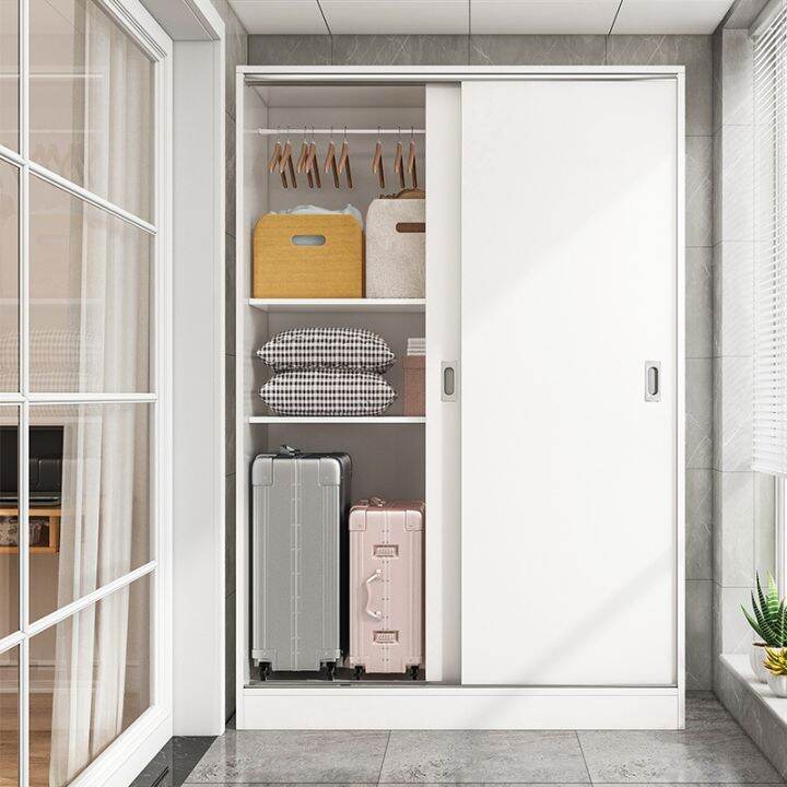 [COD] Sliding door simple wardrobe home bedroom minimalist modern ...