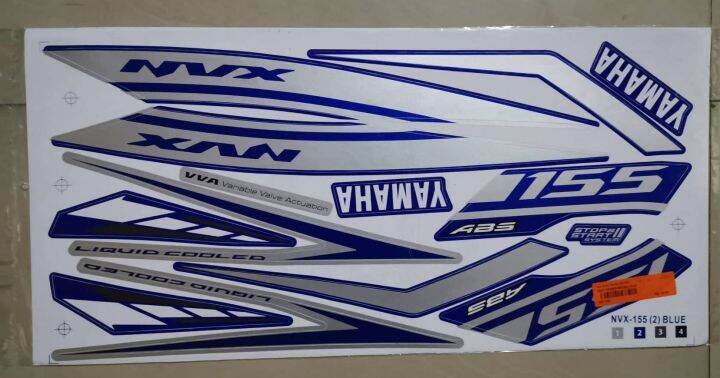 AEROX 155 BLUE Thai Decal/Sticker | Lazada PH