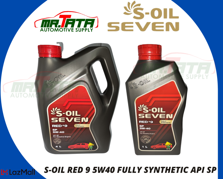 S-Oil Seven Red 9 5w40 Fully Synthetic Gasoline Engine Oil (S-Oil7 ...