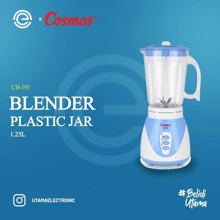 COSMOS Blender Plastik 1.25 Liter - CB-191 | Lazada Indonesia