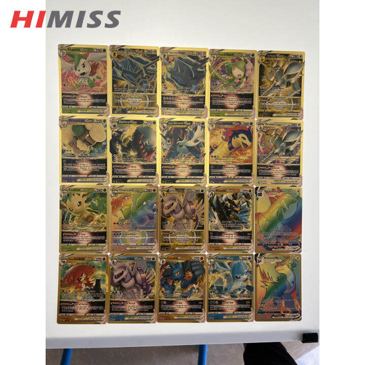 HIMISS Graduation Gift Pokemon Gold Foil Cards Anime Cartoon Pokemon ...
