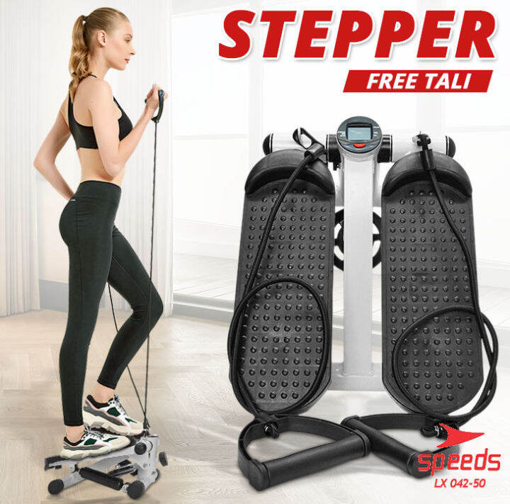 SPEEDS Stepper Alat Fitness Kardio Gym Air Climber Steper Alat Olahraga ...