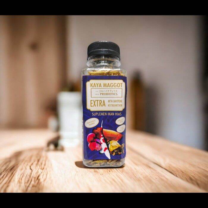 KAYA MAGGOT kering dry magot larvae makanan pakan ikan hias predator ...