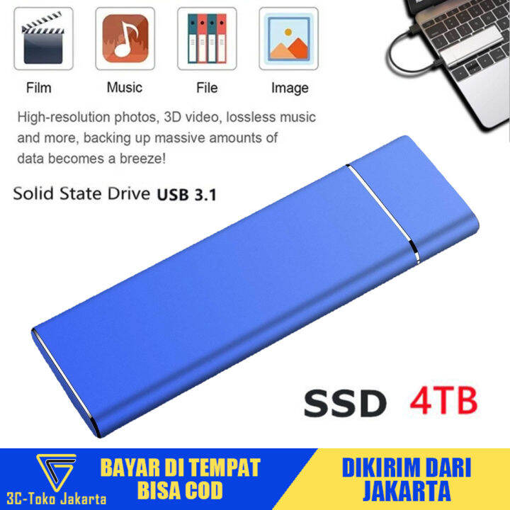 (BISA COD) SSD Eksternal Sho M.2 Dengan Kapasitas 30TB Dan Kecepatan Tinggi USB 3.1 C, Terbuat ...
