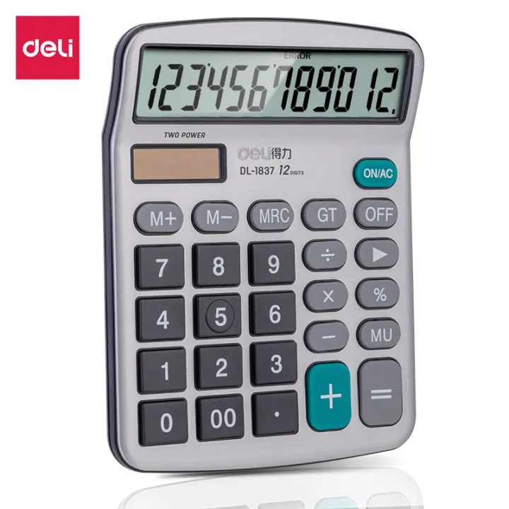 Deli Calculator for Business Calculator for Sari Sari Store Calculator Big Size 12 Digit Display ...