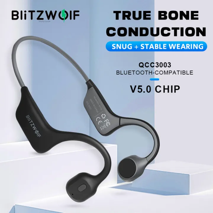 BlitzWolf BW-BTS6 bluetooth 5.0 Earphone True Bone Conduction Headphone ...