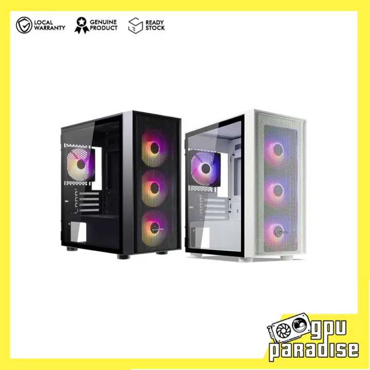 TECWARE NEXUS AIR M ARGB TG M-ATX CHASSIS ( BLACK / WHITE ) | Lazada