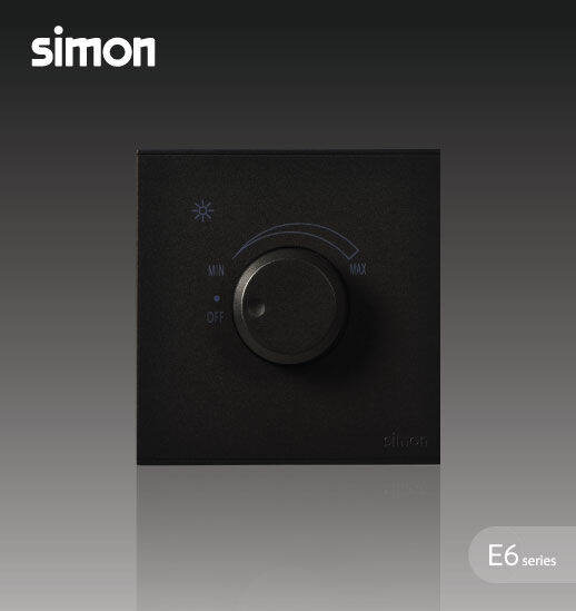 Simon E6 Series 200W Rotary Dimmer ( Incandescent Bulb) - Black Color ...