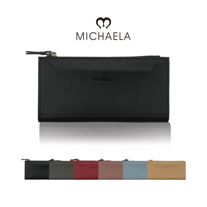 MICHAELA Long Wallet for Women with Card Holders Korean Minimalist Slim ...