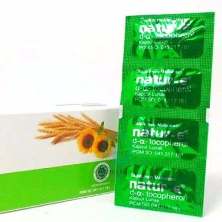Natur E 100 IU Strip isi 4 tablet | Lazada Indonesia