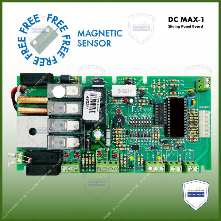 DC MAX -1 3 SPEED DC AUTOGATE SLIDING CONTROL PANEL BOARD AUTO GATE PCB ...