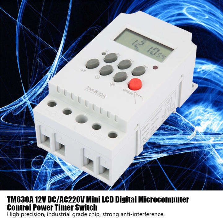 【ราคาถูกคุณภาพดี】Timer Switch Promotion โปรโมชั่นจำกัดเวลา】 tm630a 12V DC/AC220V มินิจอแอลซีดี ...