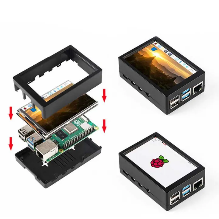 Raspberry Pi 4 Model B 3.5 inch Touch Screen 480*320 LCD Display with ...