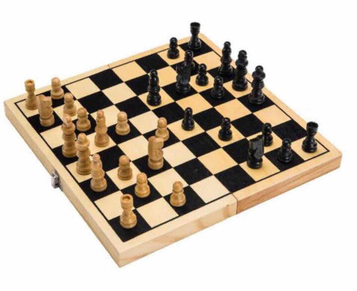 [WLL] Wooden Chessboard Chess Game Toy Chess Set Chess Pieces and Board ...