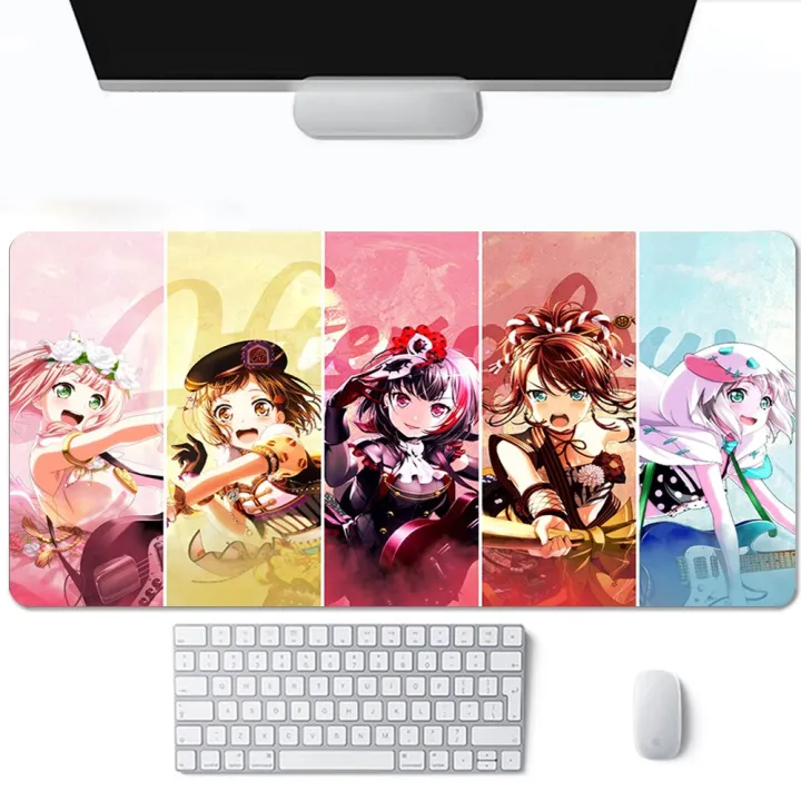 Anime BanG Dream Deskpad Gaming Mouse Pad Gamer Table Pads Valorant ...
