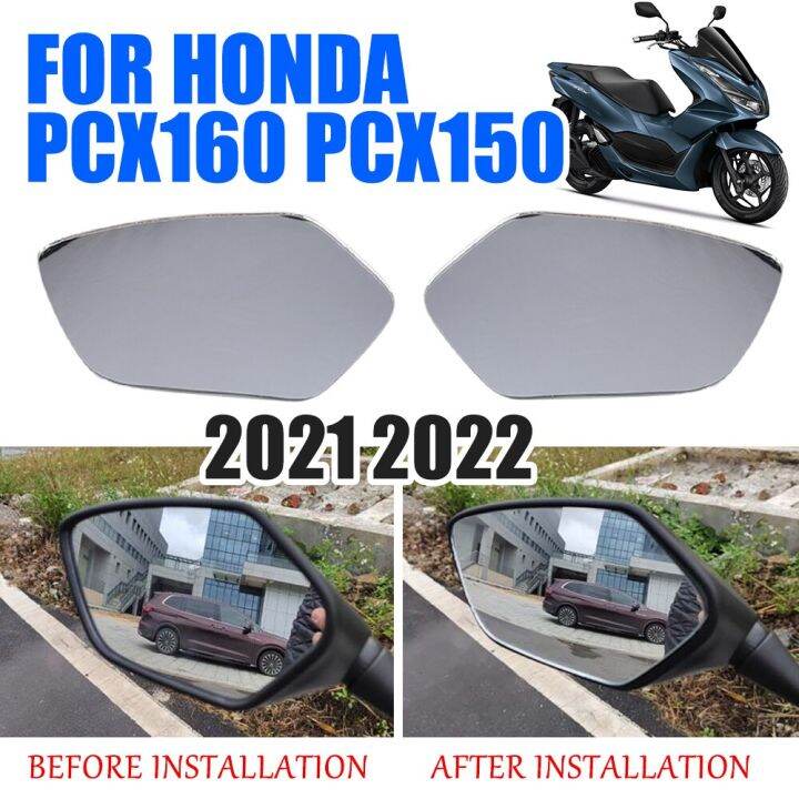 Convex Mirror Increase Rearview Mirrors Side Mirror View Vision Lens For HONDA PCX160 PCX 160 ...