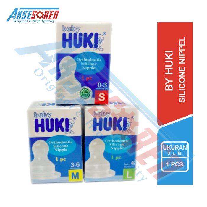 DOT NIPPLE ORTHODONTIC SILICONE BABY HUKI UKURAN [S, L, M] / PENGGANTI ...
