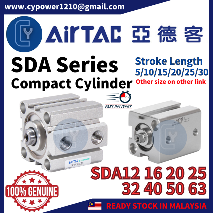 AirTAC SDA Series Compact Cylinder SDA12/16/20/25/32/40/50/63 Pneumatic ...