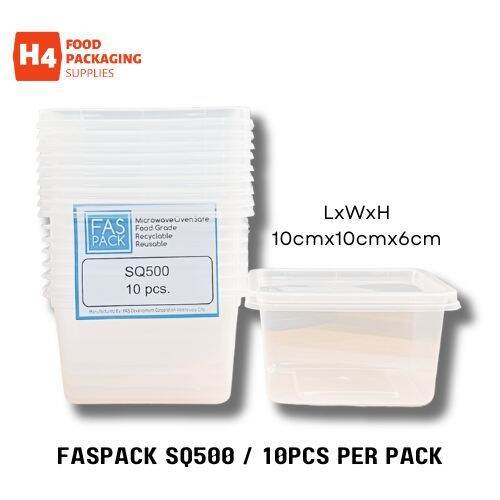 Faspack Square Microwavable SQ500/1000 | Lazada PH