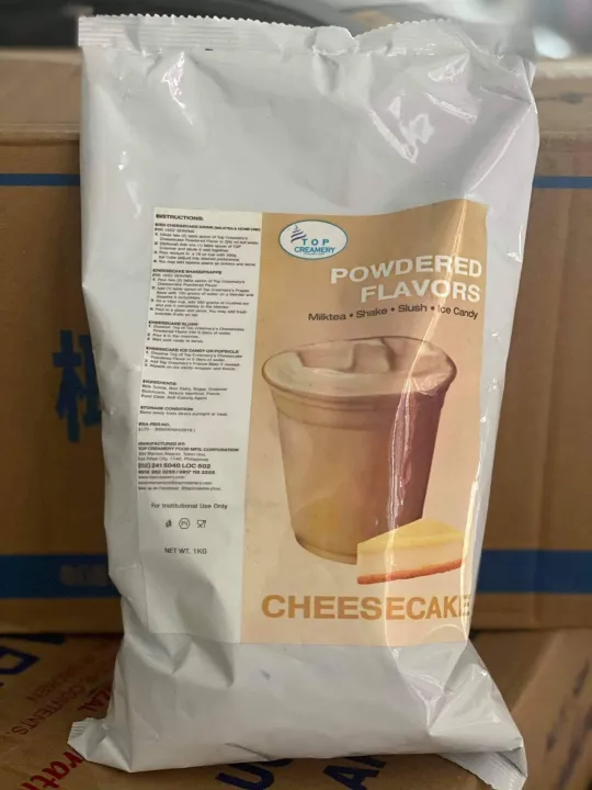 Cheesecake Powder Top Creamery Brand 1kg - TASTEA MILKTEA SUPPLIES ...