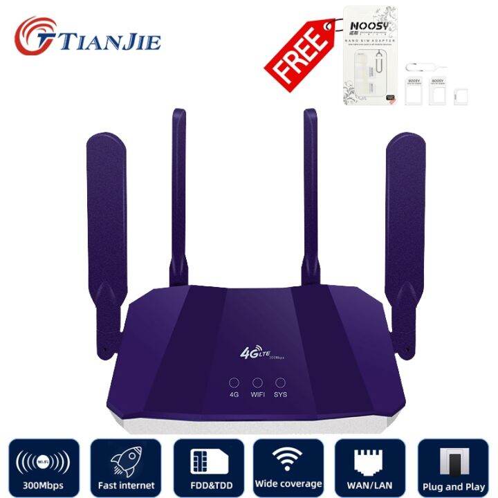 TIANJIE 4g Router Wifi Wi Fi Modem Wi-fi Lte Access Point Mobile CPE ...