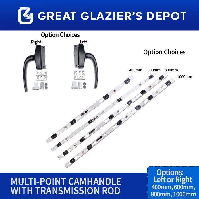 Cam Handle Multipoint with Transmission Rod for Aluminum Windows ...