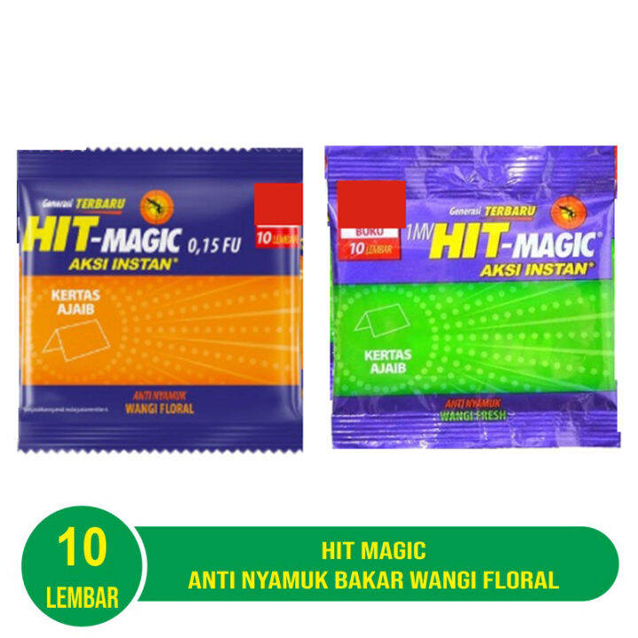 Hit Magic Aksi Instan Kertas Ajaib - Anti Nyamuk Isi 10 Lembar | Lazada ...