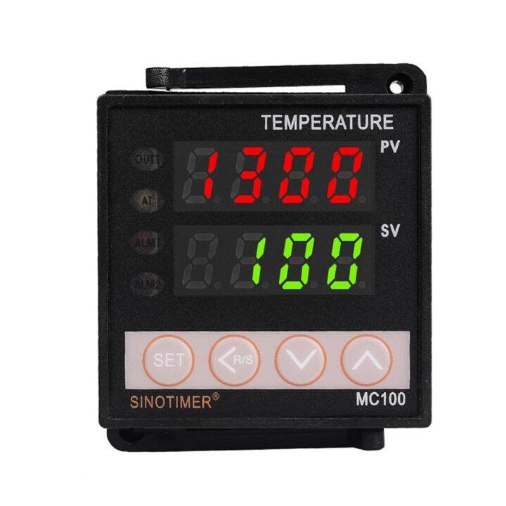 0-10V Analog Output Universal Thermocouple PT100 Input Digital PID Temperature Controller ...