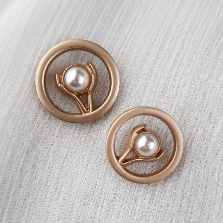 Kancing Pearl Unik Aesthetic Premium | Kancing Metal Besi Logam Anti ...